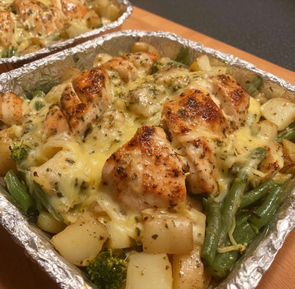 One‑Pan Italian Chicken, Potatoes & Green Beans Bake (Irresistibly ...
