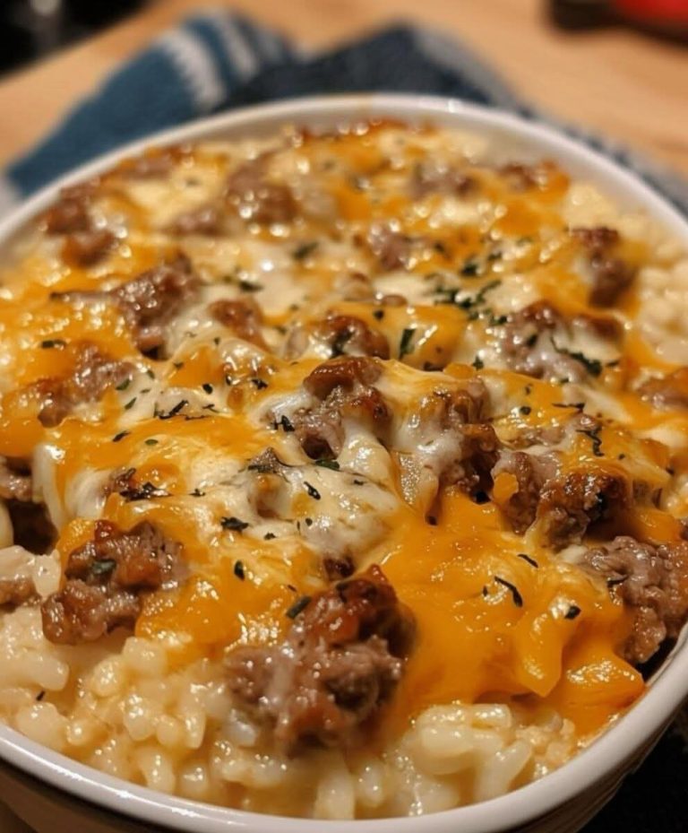 Cheesey Ground beef rice casserole – aboutbackpacks